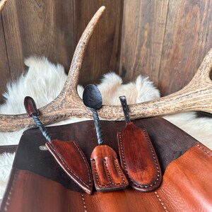 Bushcraft Handforged Cutlery Set,handmade Medieval Utensils Set(3 Pcs ...