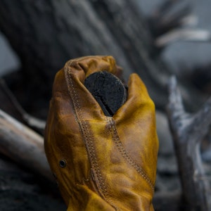Calfskin Leather Bushcraft Gloves: Fire Resistant Camping Gloves - Etsy