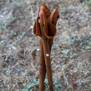 Leather Camp Stool for Bushcraft & Camping, Bushcraft Stool, Foldable ...
