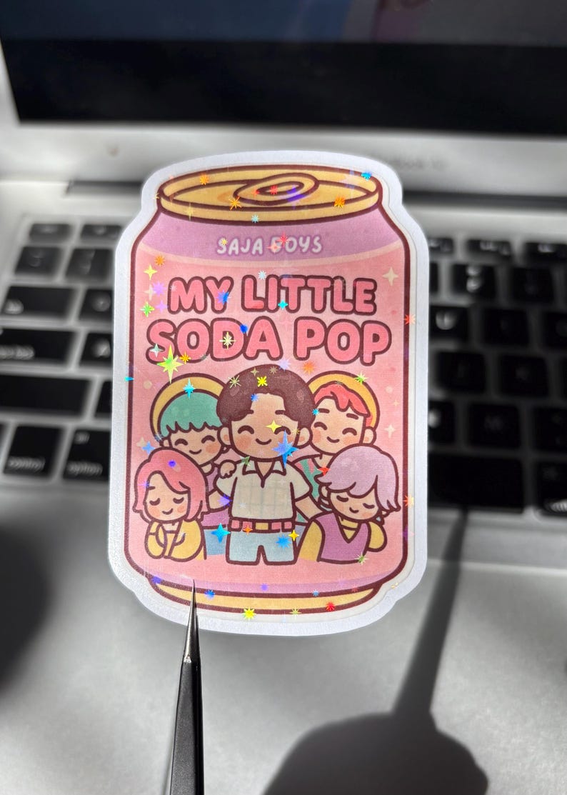 Kpop Demon Hunters Holographic Sticker Pack | My Little Soda Pop ...