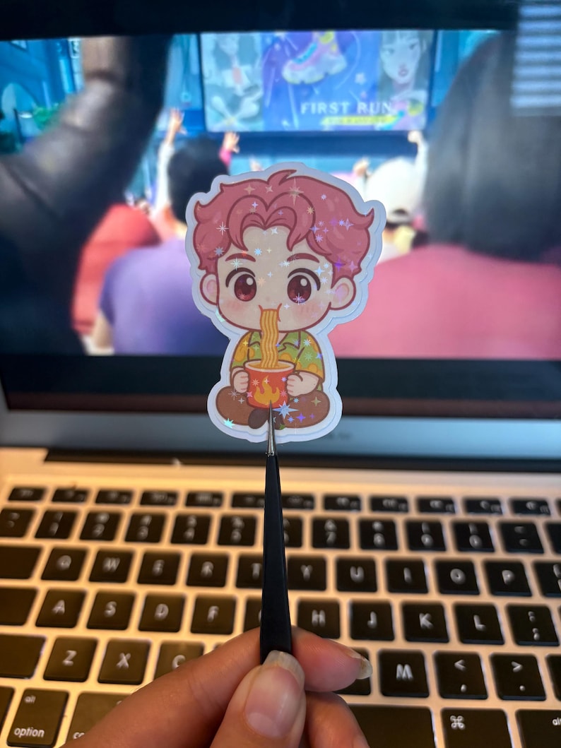 Kpop Demon Hunters Holographic Saja Boys Stickers | My Little Soda Pop ...