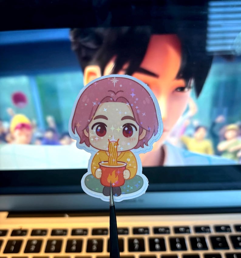 Kpop Demon Hunters Holographic Saja Boys Stickers | My Little Soda Pop ...