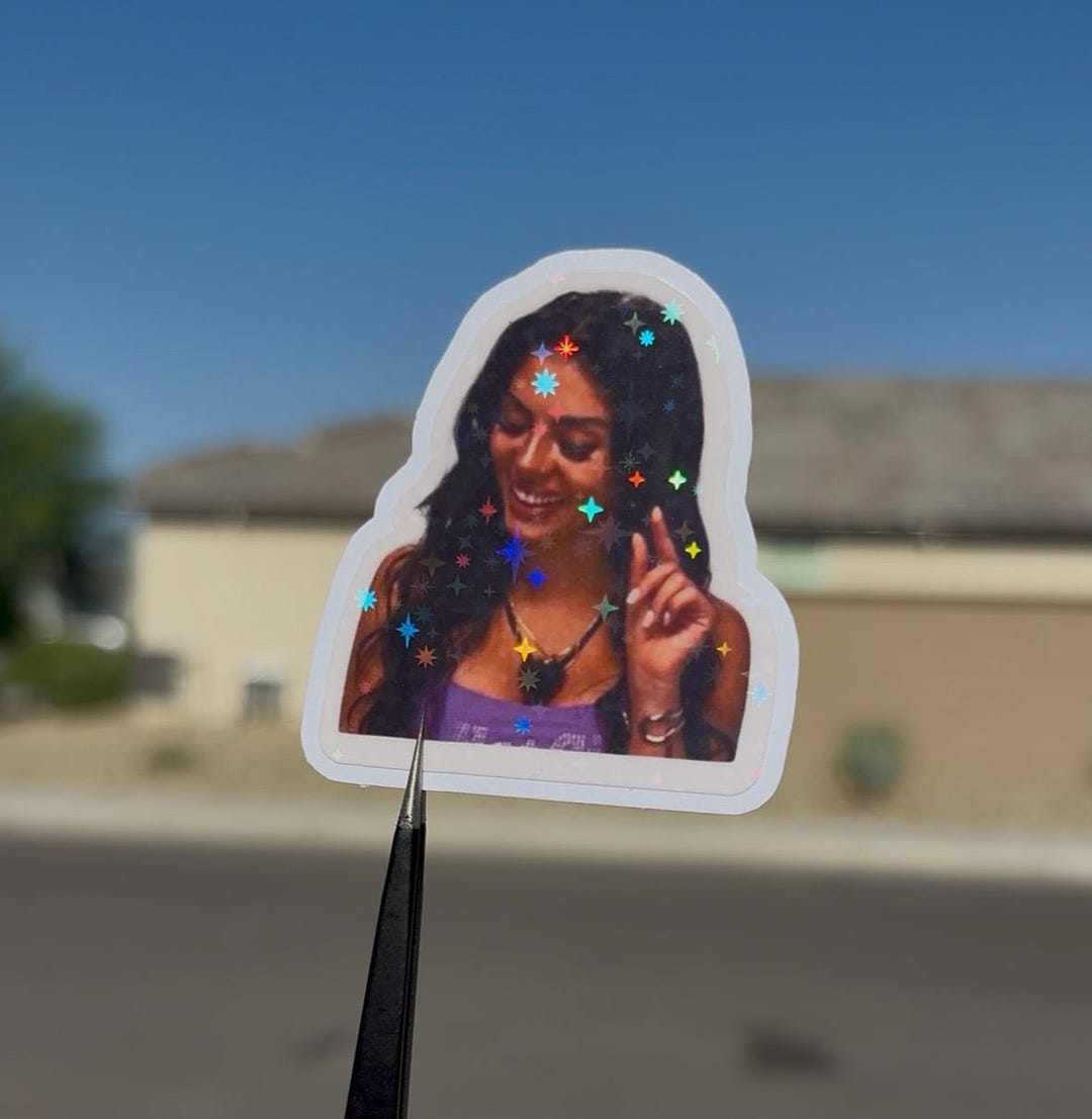 Love Island Huda Holographic Stickers - Hurricane Huda - Etsy