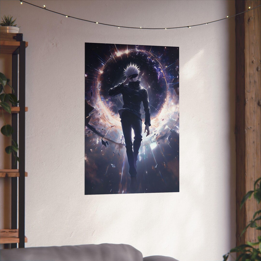 Jujutsu Kaisen Gojo Satoru Vertical Wall Art, Anime Poster, Graphic ...