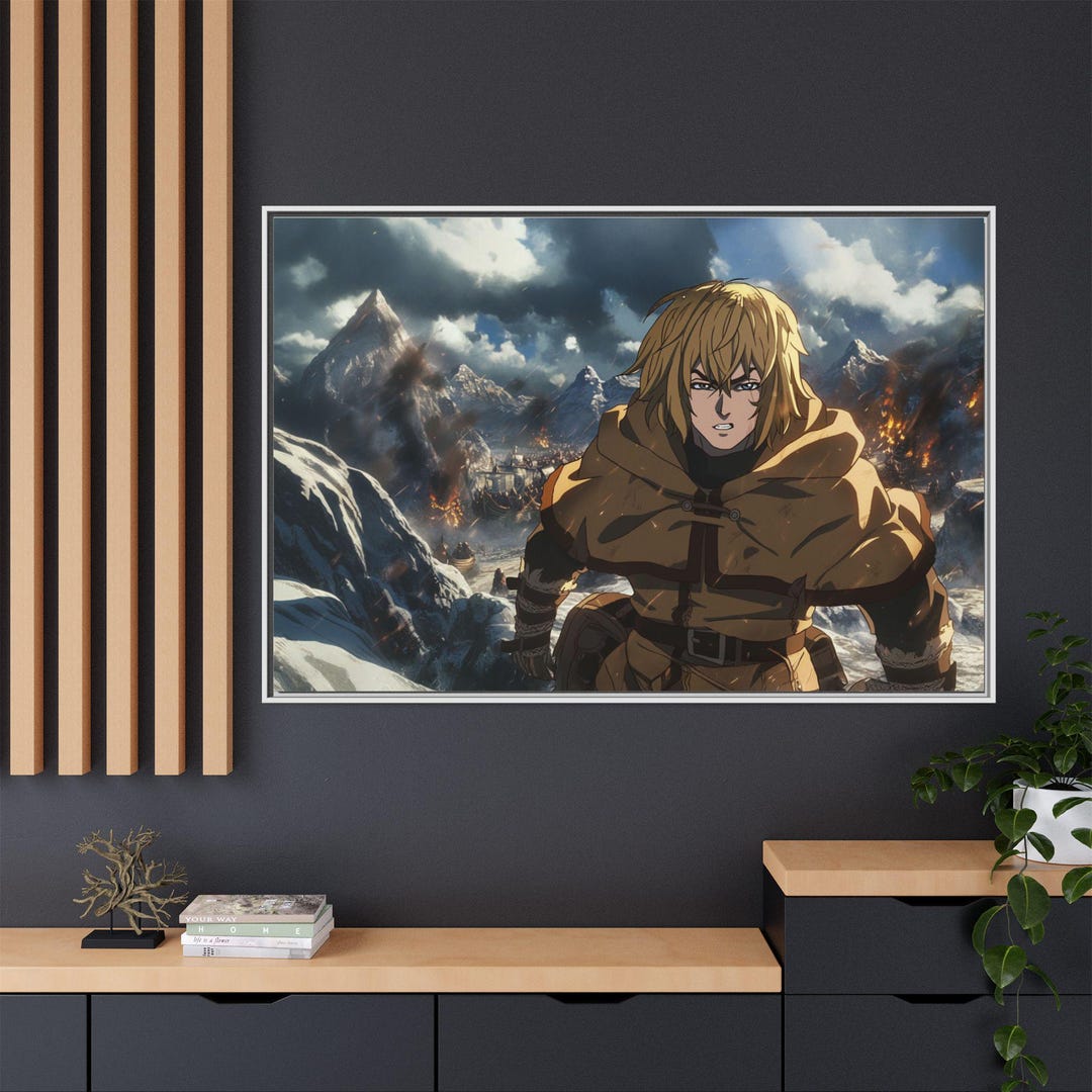 Vinland Saga Thorfinn Anime Wall Decor, Framed Canvas, High-quality ...