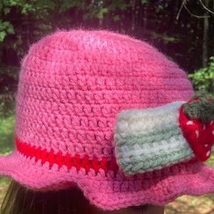 PDF PATTERN// Crochet Strawberry Shortcake Inspired Hat //PATTERN - Etsy