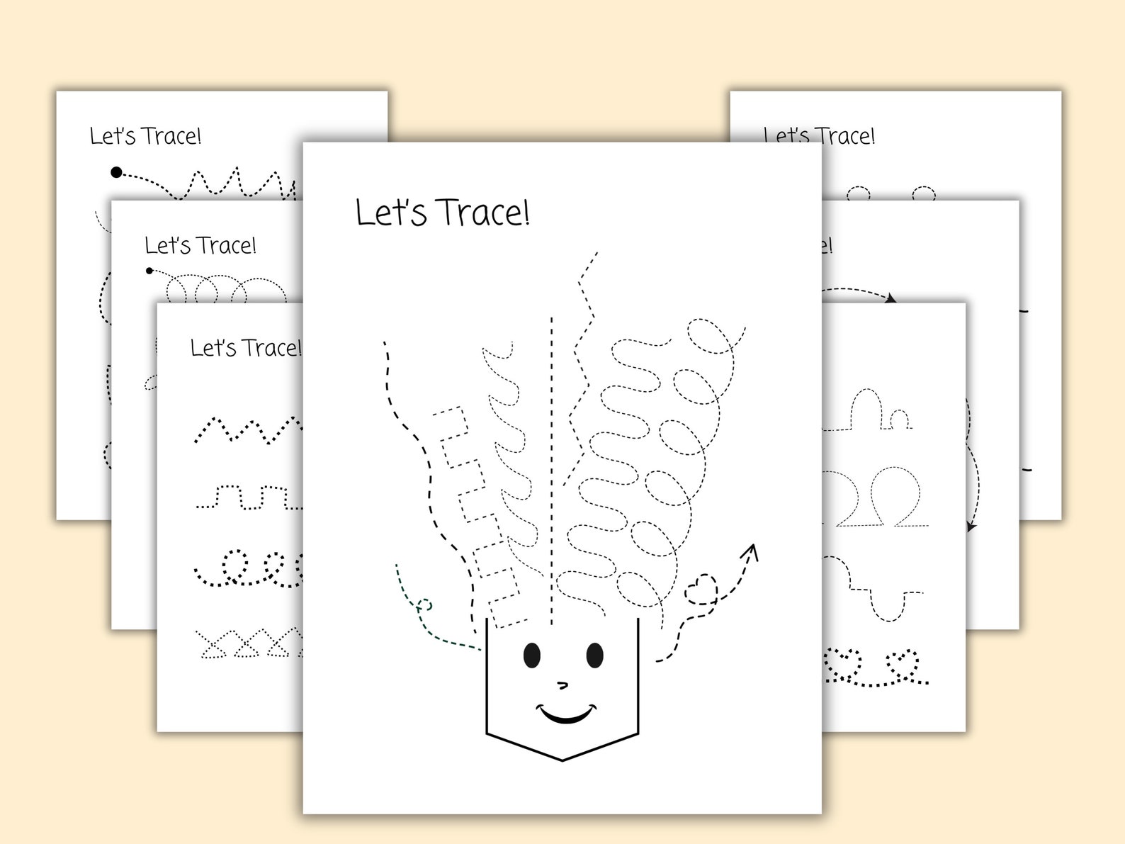 Preschool Tracing Worksheets Printable, Weather Tracing Worksheets ...