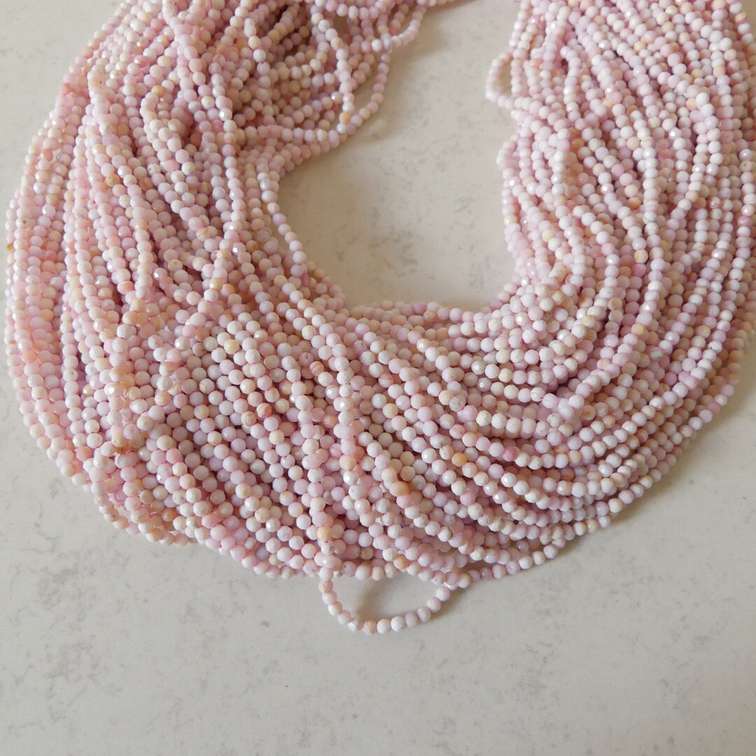 2mm Natural Queen Conch Beads Micro Faceted Genuine Shell Beads 15 ...