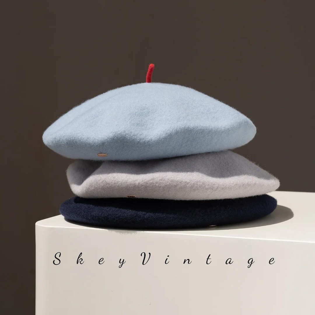 French Wool Beret – Classic Women’s Winter Hat | 100% Wool Vintage ...