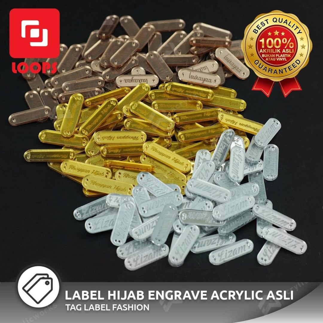 50 Custom Mirrored Tags : Reflective, Stylish for Easy Identification ...