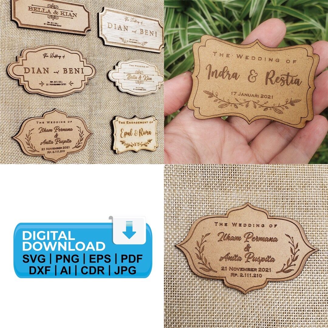 Frame Shape Tags SVG Bundle - Border Tags, Tag Templates, Name Tags ...