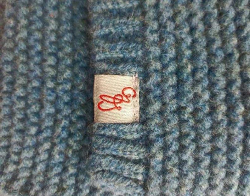 100% Wool Otto and Spike Teal Knitted Scarf Winter Knit Australian ...