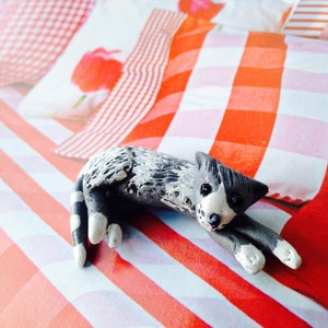 Miniature Cat THE MINI CAT Polymer Clay Hand Painted. - Etsy