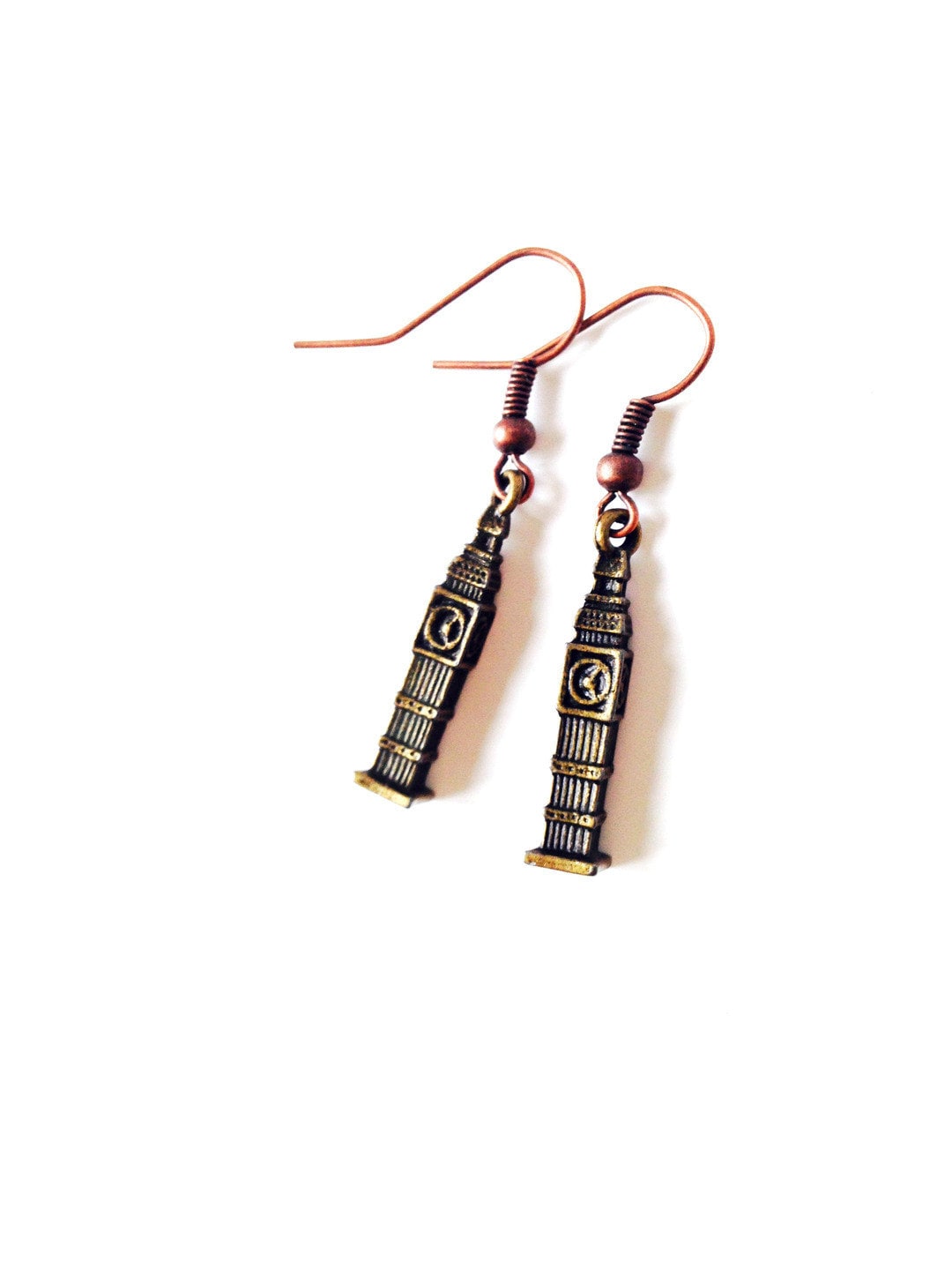 Earrings BIG BEN Miniature Big Ben Clock Earrings Bronze - Etsy