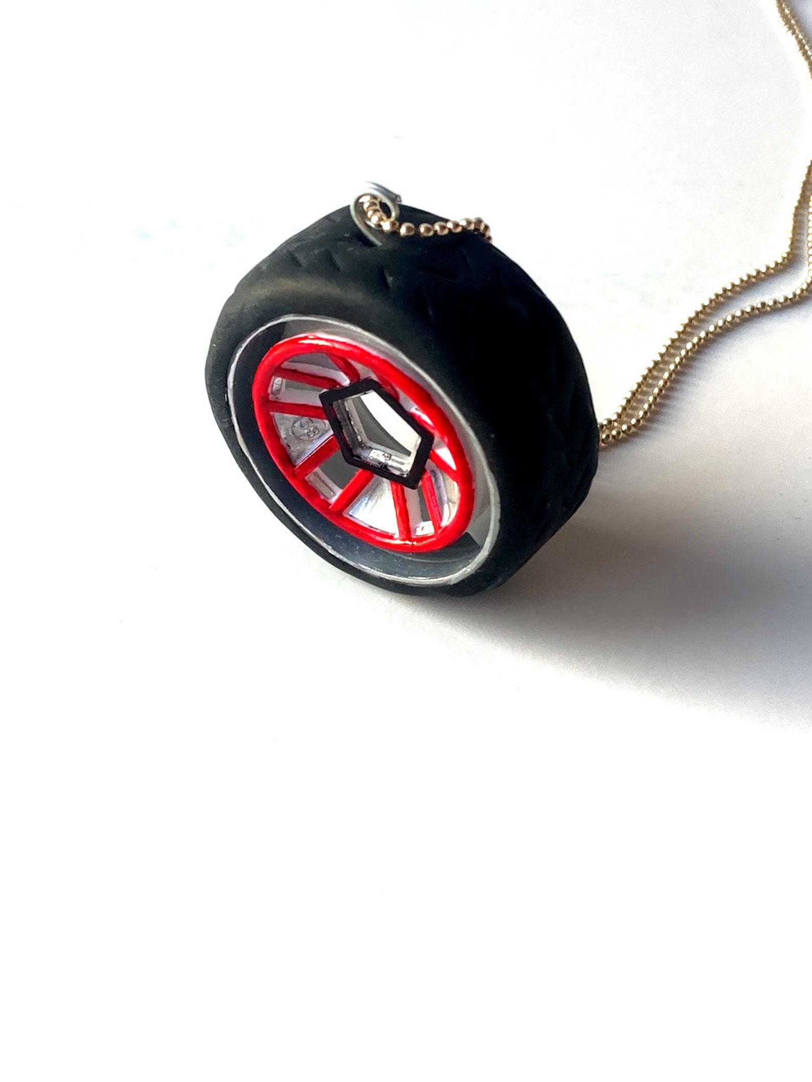 Necklace Formula 1 Miniature F1 Race Car Tyre Handmade Charm Necklace ...