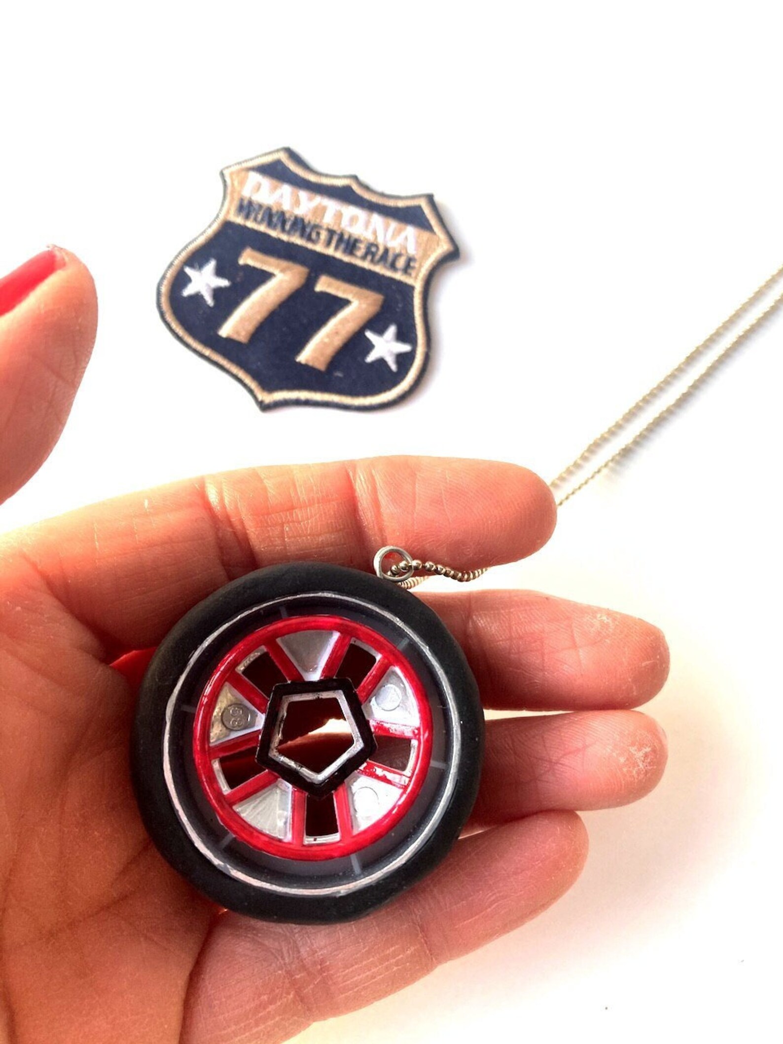 Necklace Formula 1 Miniature F1 Race Car Tyre Handmade Charm Necklace ...