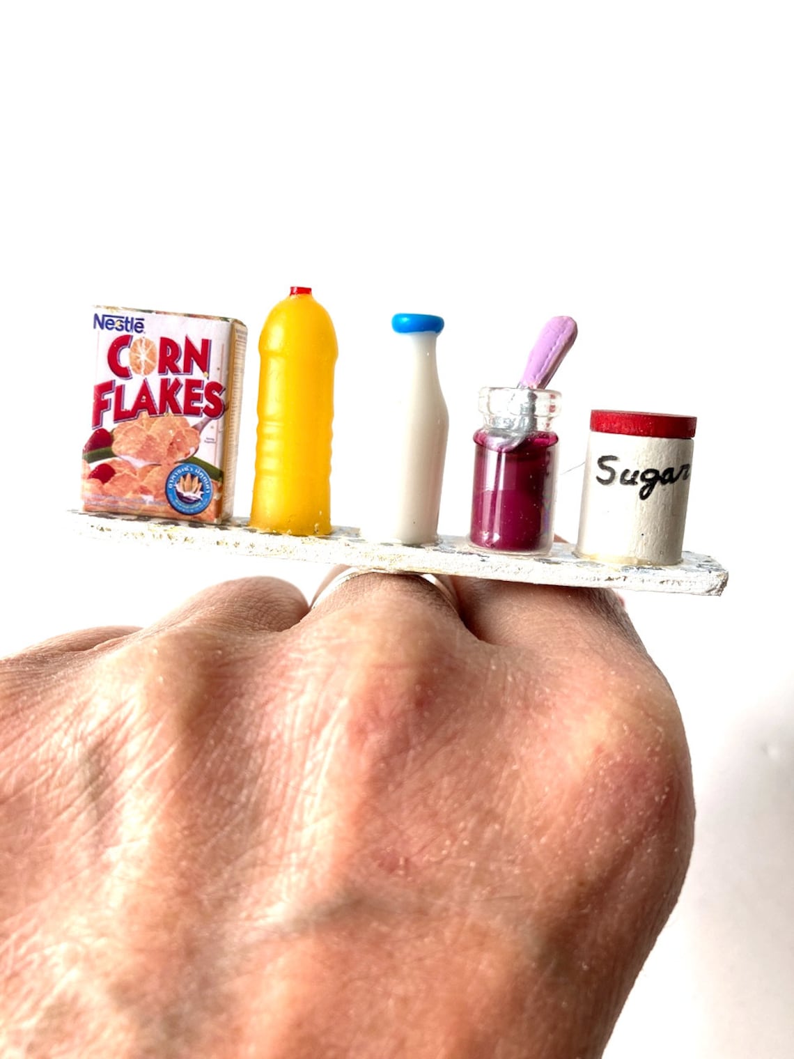 Ring the BREAKFAST SHELF Mini Breakfast Items Miniature - Etsy