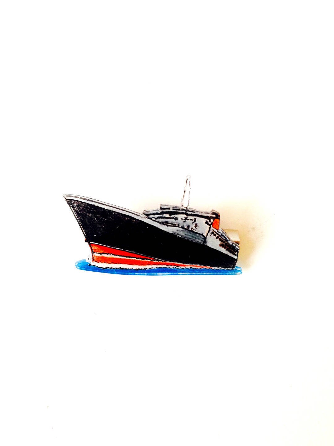 Brooch Pin THE GOOD HARBOUR Liner Ship Cargo Black Red - Etsy