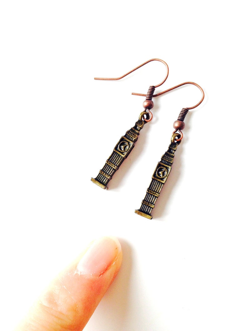 Earrings BIG BEN Miniature Big Ben Clock Earrings Bronze - Etsy