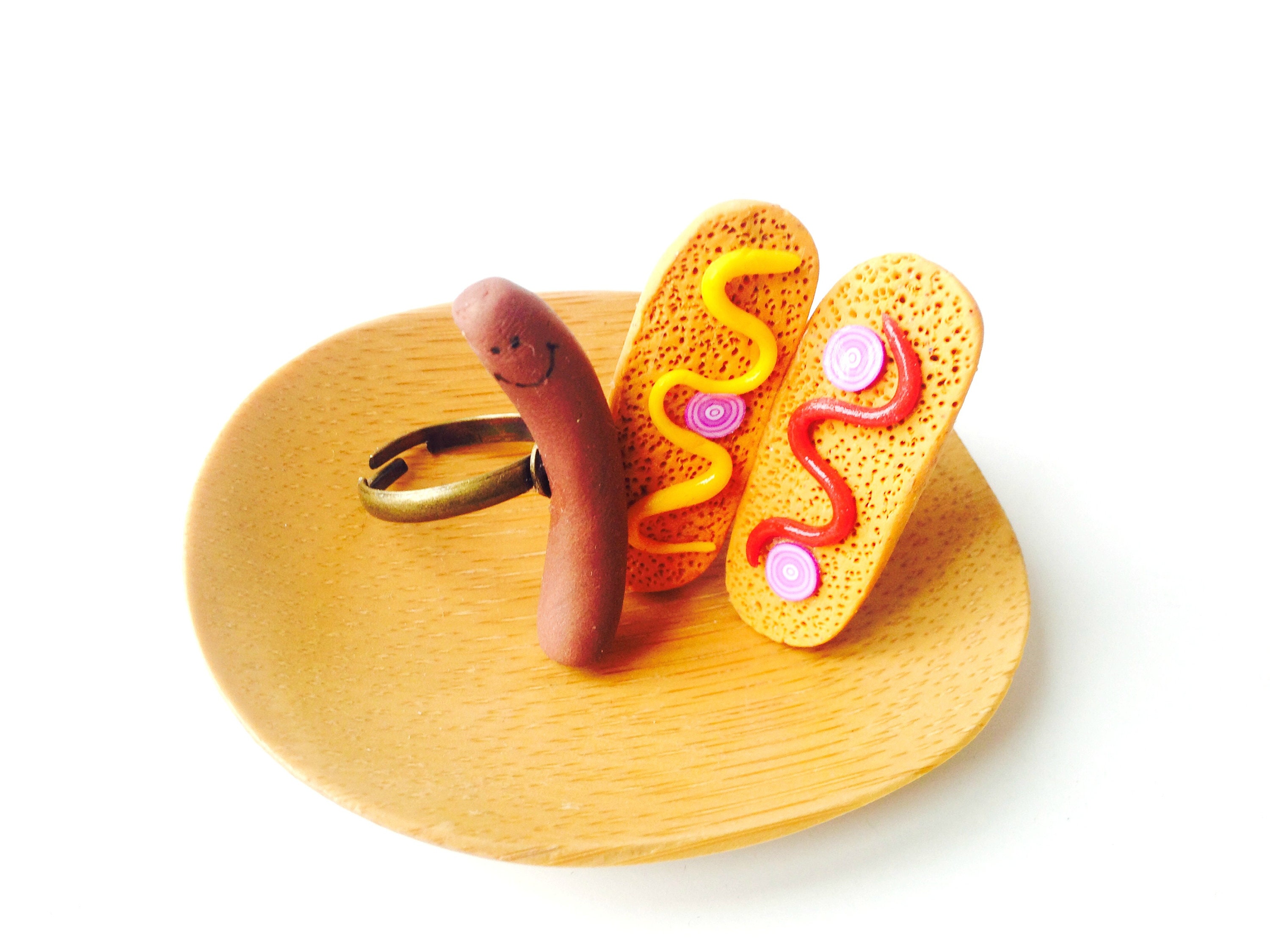 Wedding Bands Wedding Rings : Hot Dogs Bun and Sausage - Etsy