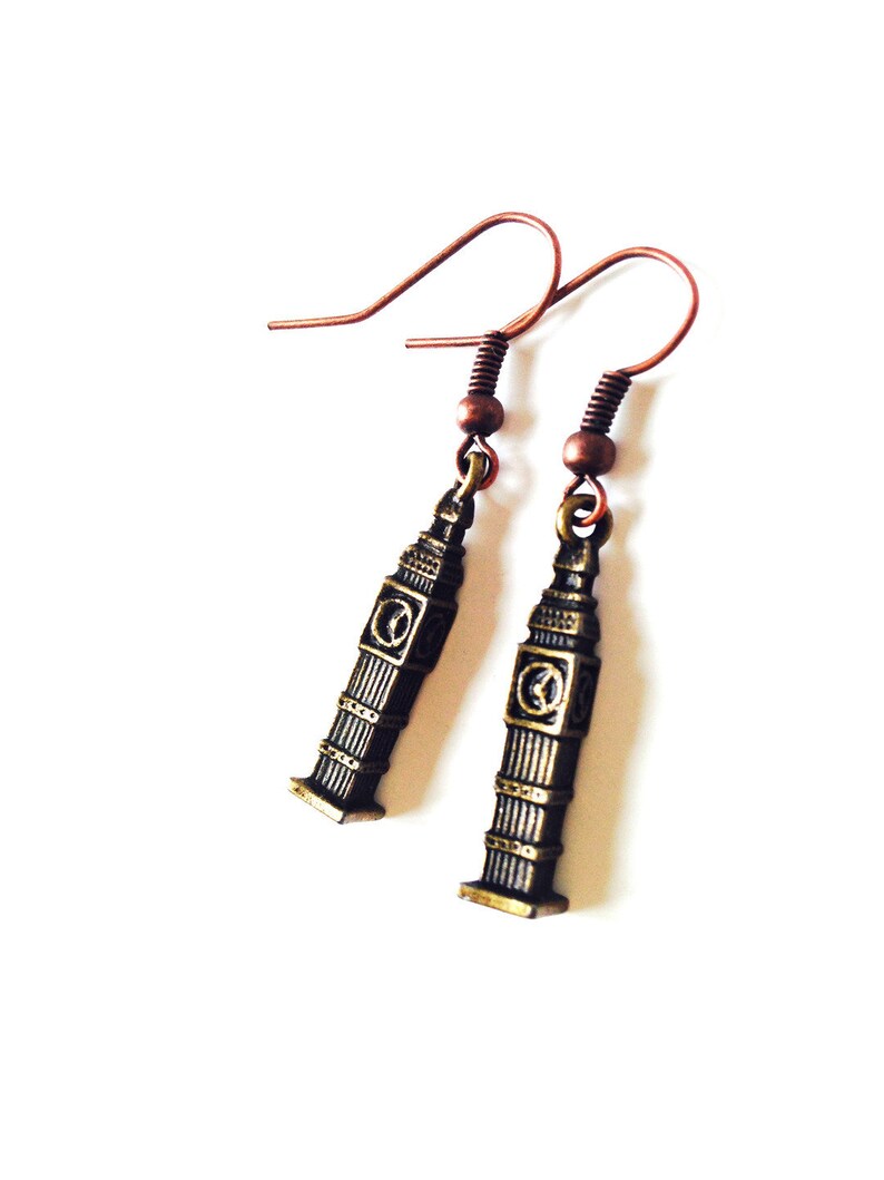 Earrings BIG BEN Miniature Big Ben Clock Earrings Bronze - Etsy