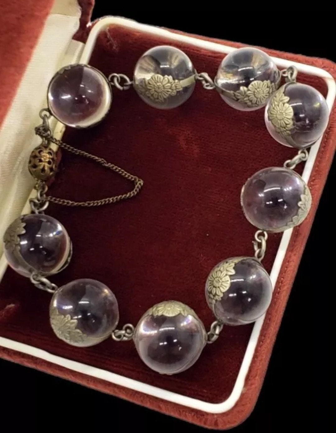 Antique Pools of Light Rock Crystal Clear Quartz Bracelet - Etsy