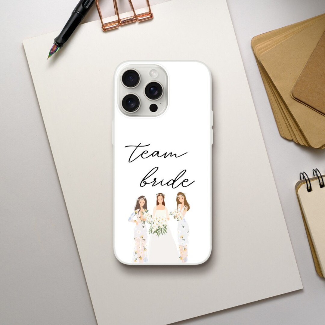 Team Bride Wedding Phone Flexi Case - Etsy UK