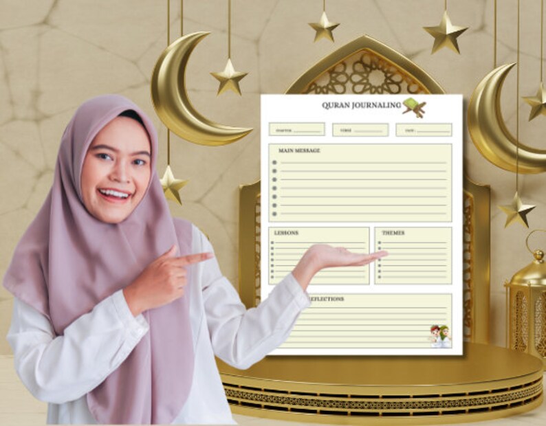 Quran Journaling, Quran Study, Muslim Planner, Surah Study & Reflection ...