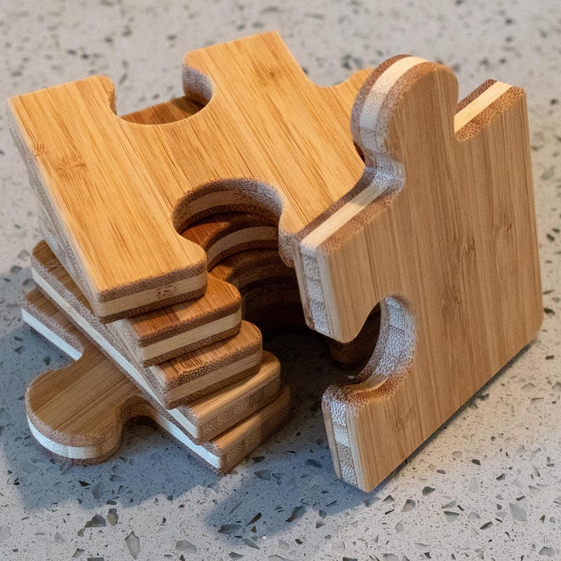 Puzzle Coasters - Etsy