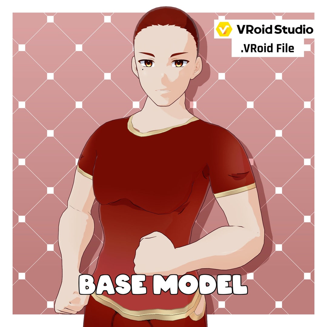 Vroid Preset/プリセット Muscular Man Base Model - Etsy Australia