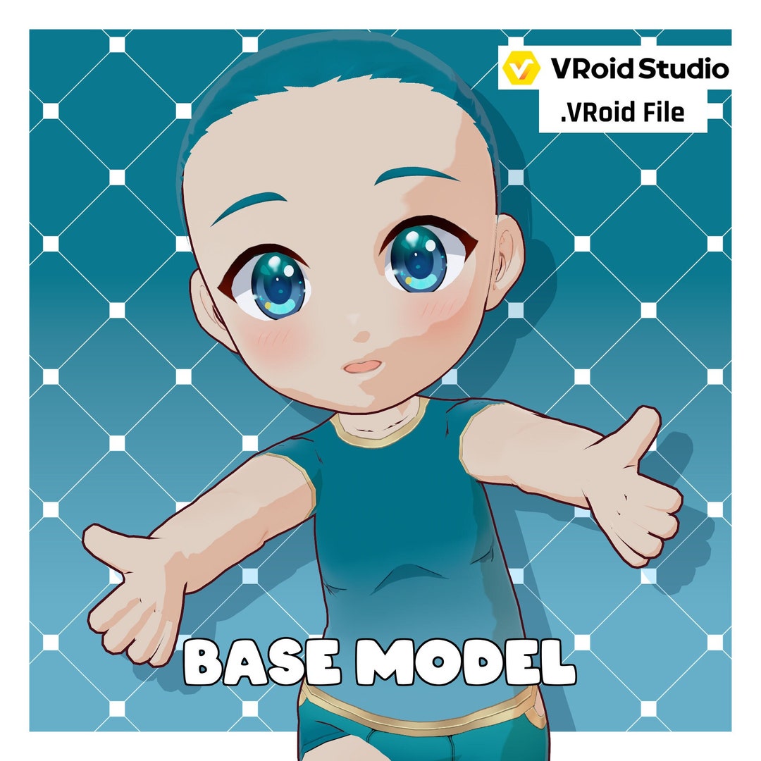 Vroid Preset/プリセット Chibi Base Model - Etsy UK