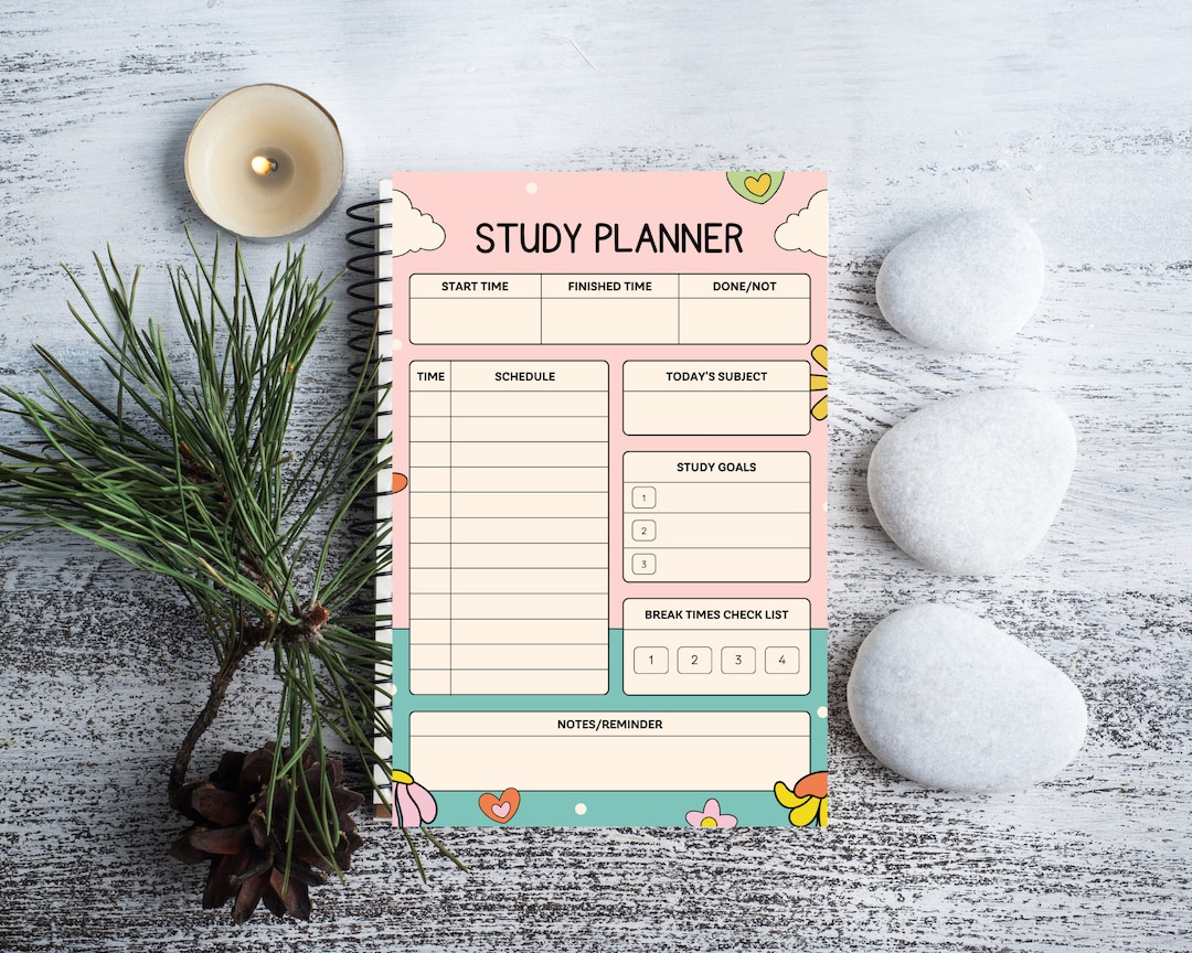 Editable Daily Study Planner, Weekly Study Planner, Digital Weekly ...