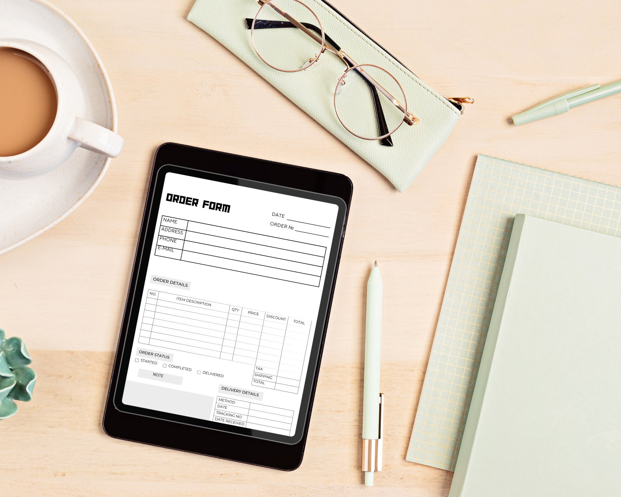 Editable Business Order Form, Order Invoice, Order Form Template ...