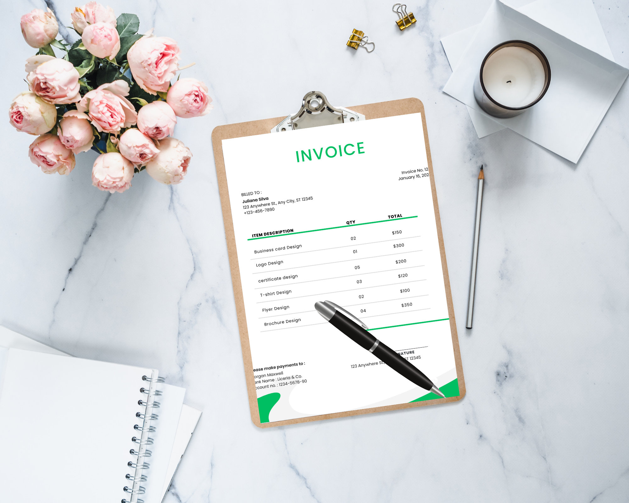 Editable Invoice Template, Business Plan, Editable Invoice, Editable ...
