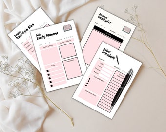 Editable Study Planner, Weekly Study Planner, Digital Weekly Schedule ...