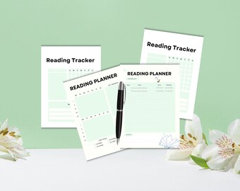 Editable Reading Planner, Book Reading Template, Printable Reading ...