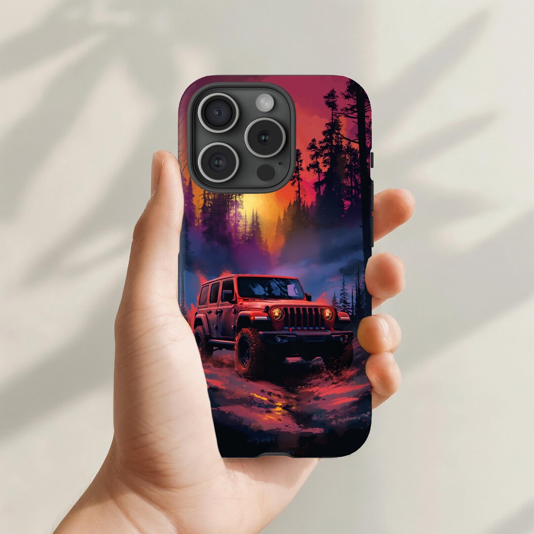 Red 4x4 Jeeper Inspired Off-road iPhone Case Cute Bright for iPhone 17 ...