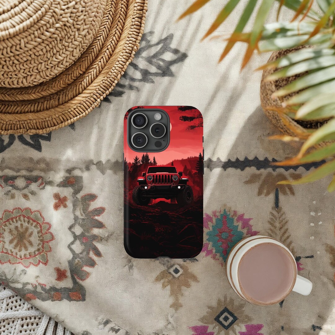 Red 4x4 Offroad Jeeper Inspired iPhone Case Cute Bright for iPhone 17 ...