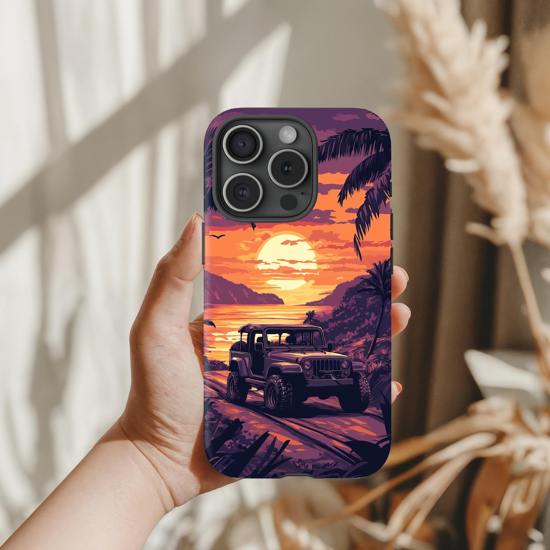 4x4 Jeeper Inspired Paradise Trail iPhone Case Cute Bright for iPhone ...