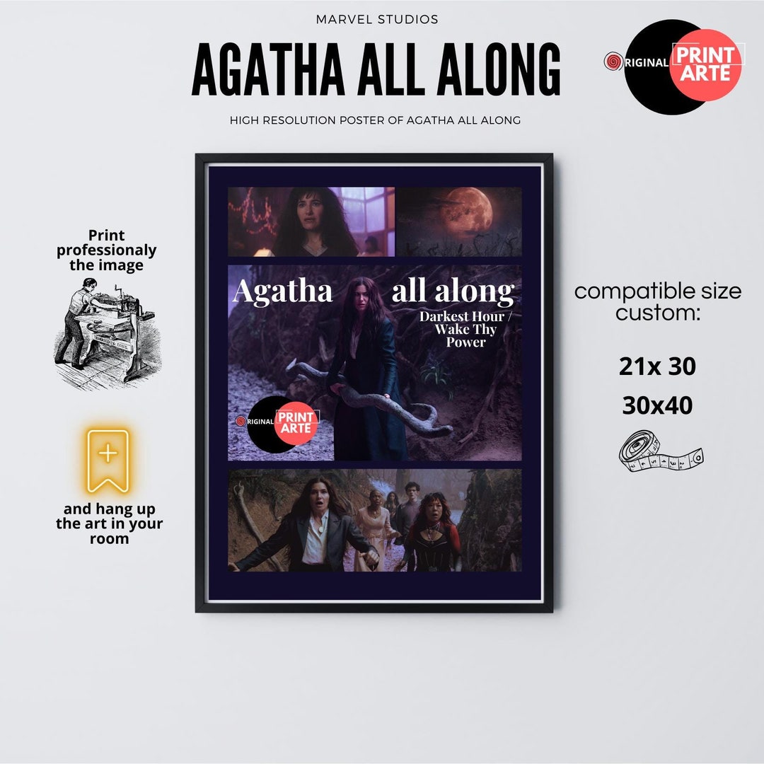 Agatha All Along Digital Poster, Marvel Digital Poster, Witches ...