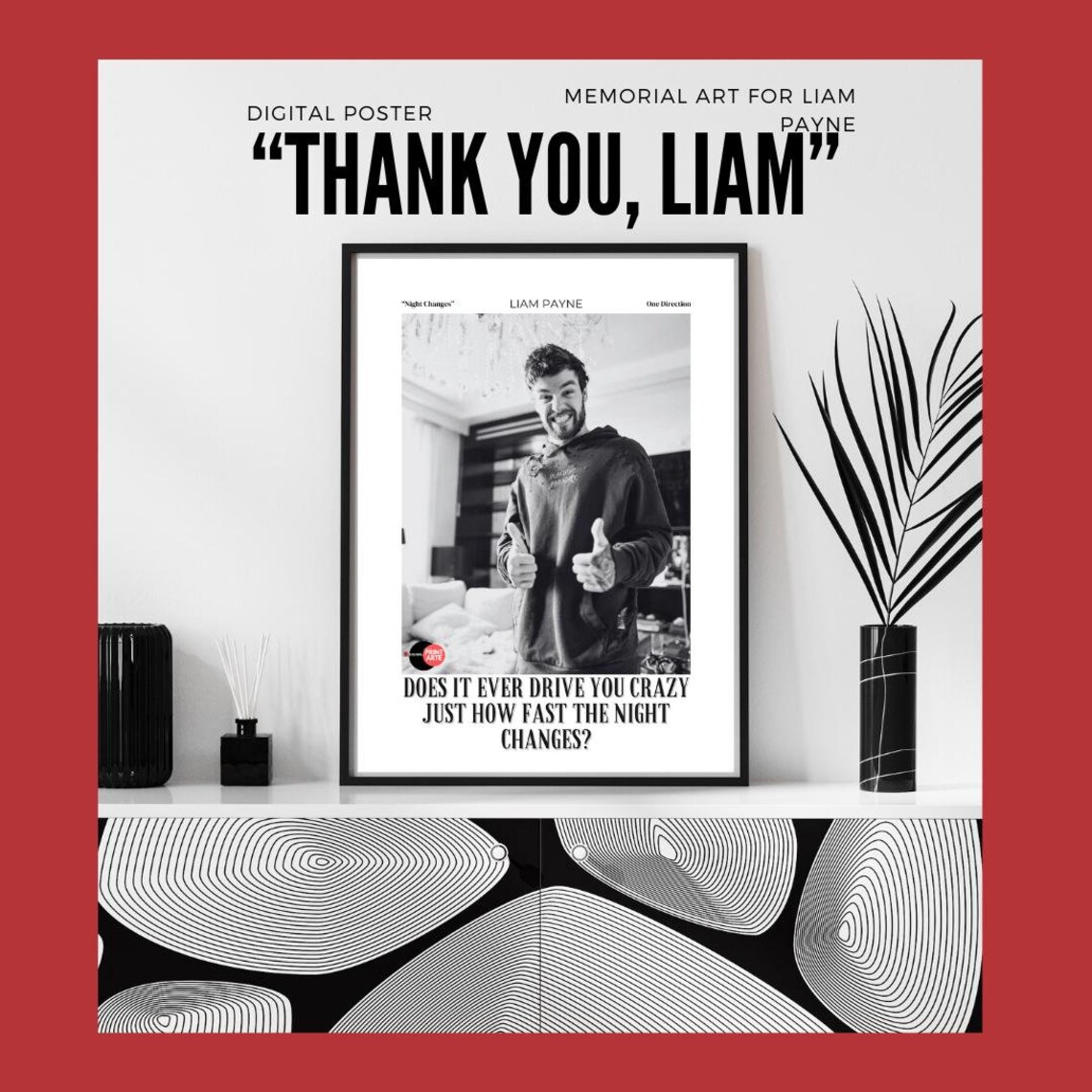 Liam Payne| One Direction | Poster Art | Digital Prints | Typography ...