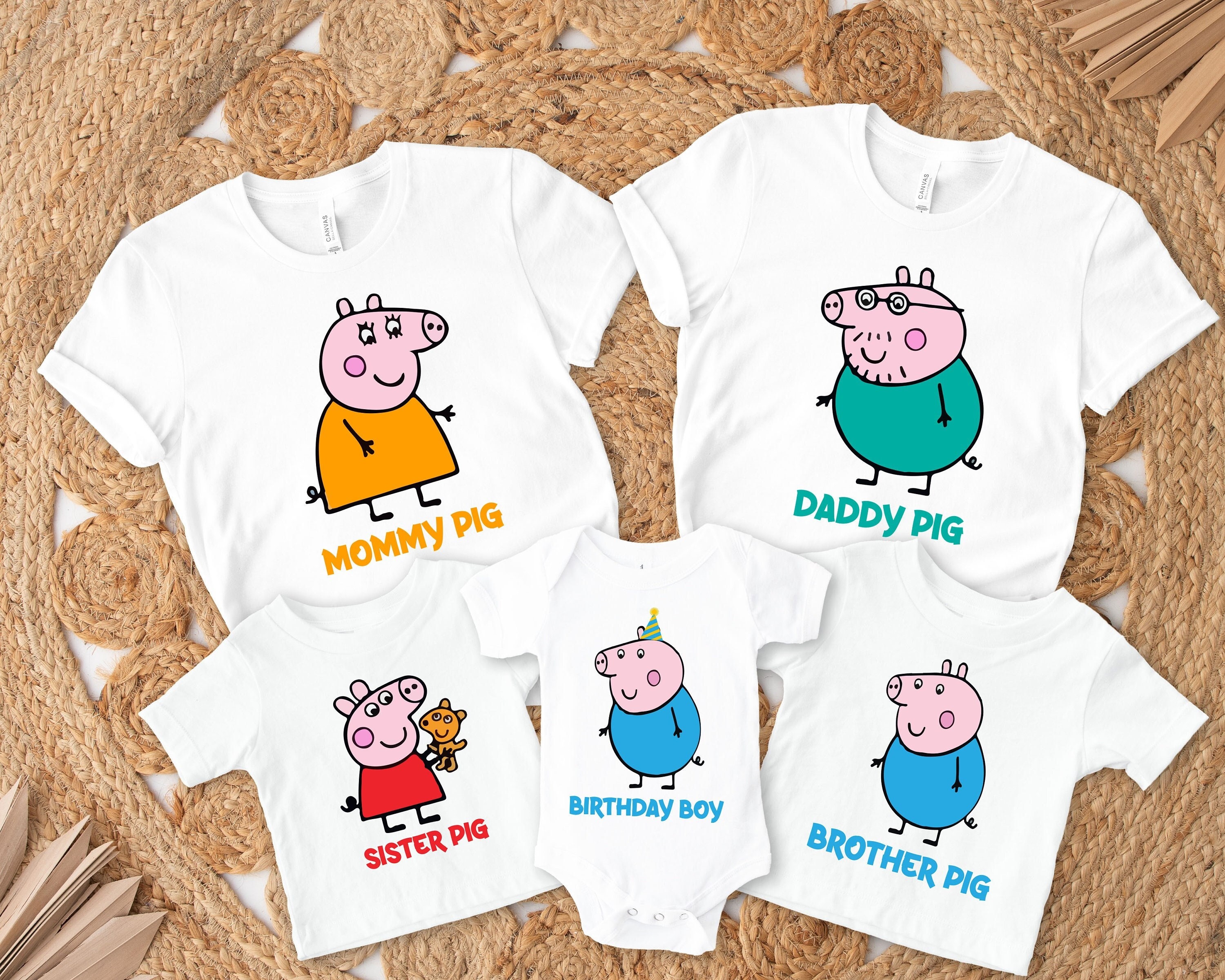 Custom Pig Family Shirt, Birthday Pig Shirt, Family Pig Matching Shirt ...