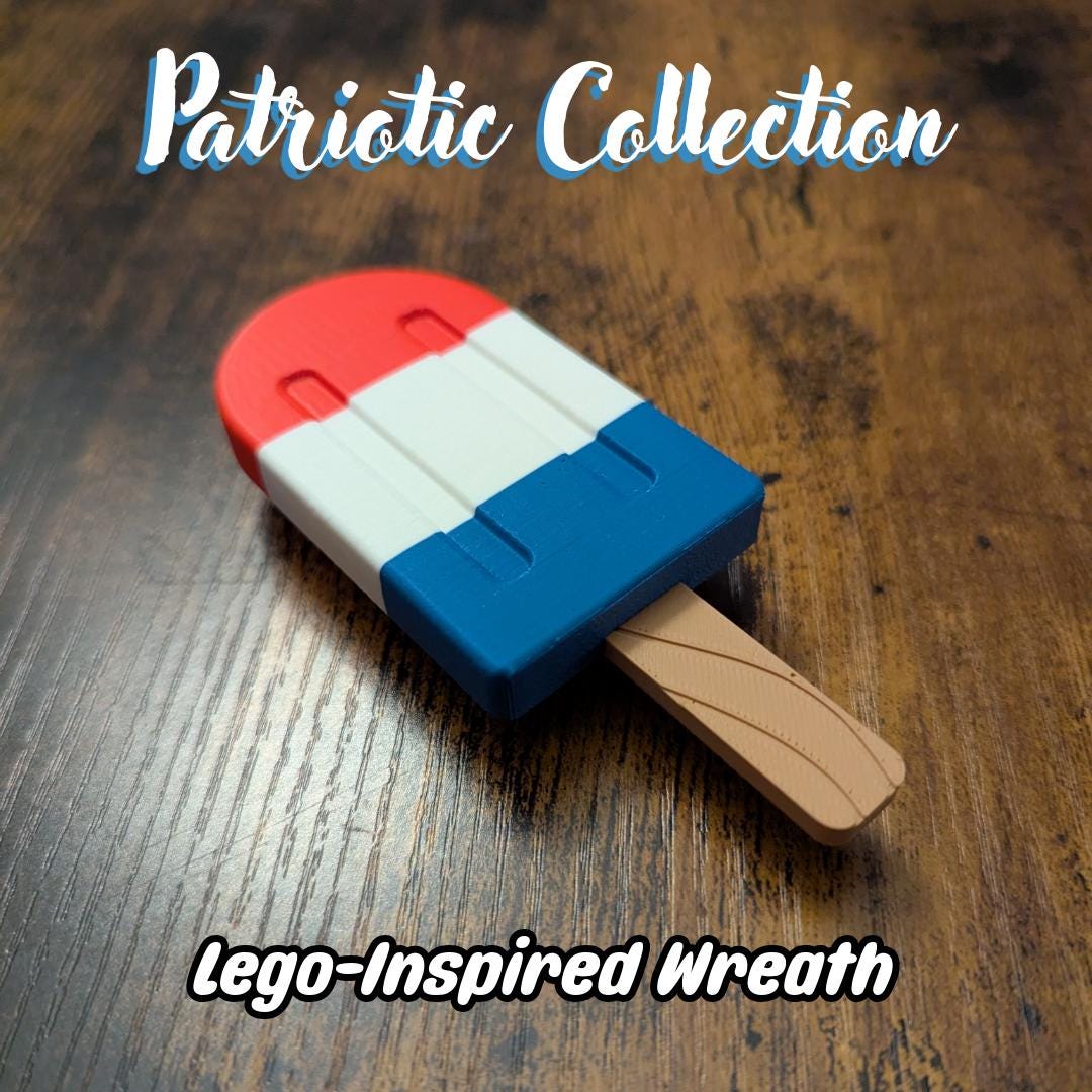 RWB Popsicle for Giant Lego-inspired Wreath - Etsy