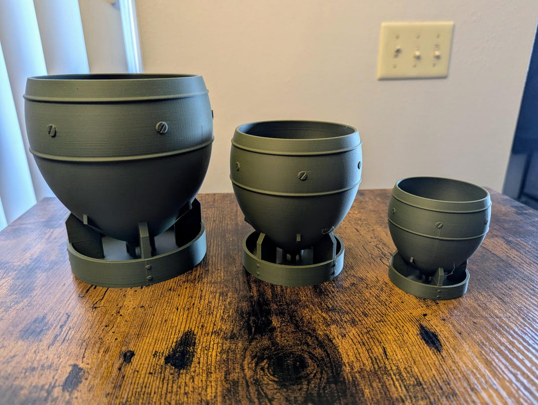 3D Printed Fallout Mini Nuke Flower Pot - Etsy