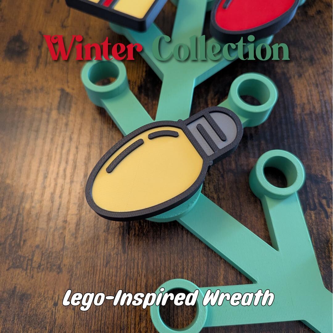 Light Bulb - Winter Collection for Giant Lego-inspired Wreath - Etsy