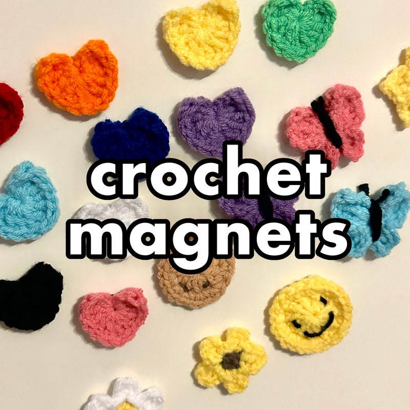 Crocheted Magnets - Etsy
