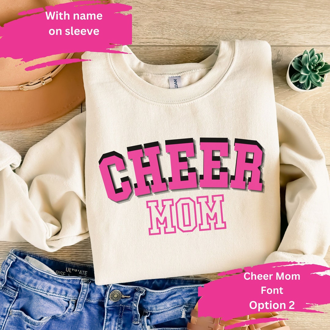 Cheer Mom, Custom Cheer Mom Sweatshirt, Custom Cheer Mom, Personalized ...