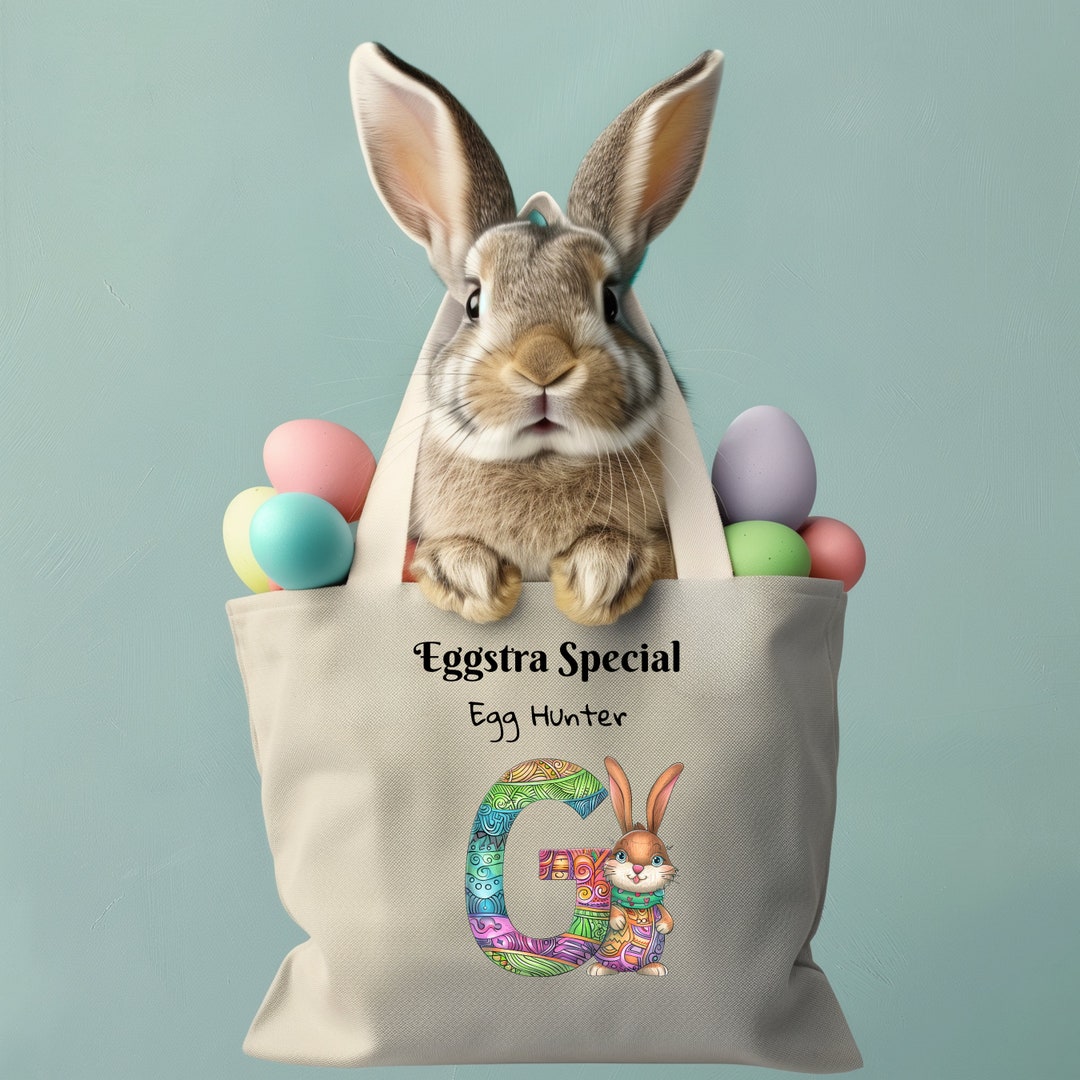 G, Eggstra Special Easter Bag, Easter Bag, Easter Basket, Easter Egg ...
