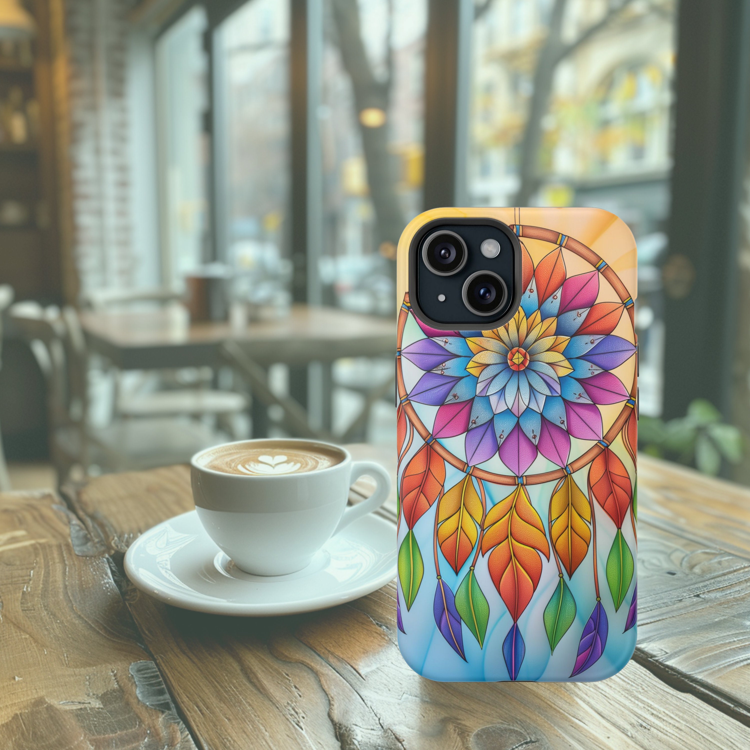 Colorful Dreamcatcher Magsafe iPhone Case Custom Design Sublimation ...