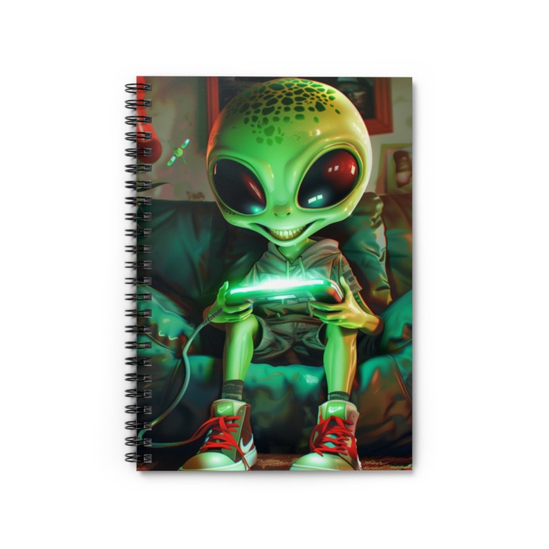 Gamer Alien Journal, Gamer Journal, Cool Alien Journal, Geek Gifts ...